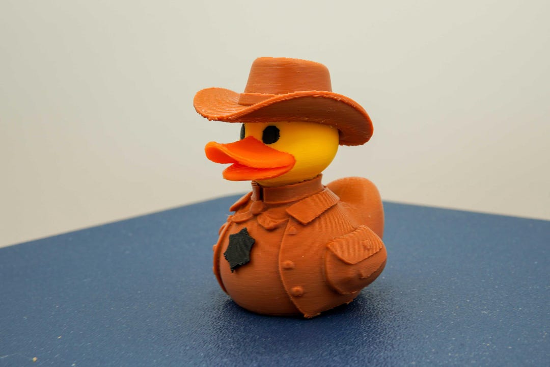 Sheriff Duck Figurine: Law Enforcement Jeep Ducking Gift, 3D Printed ...
