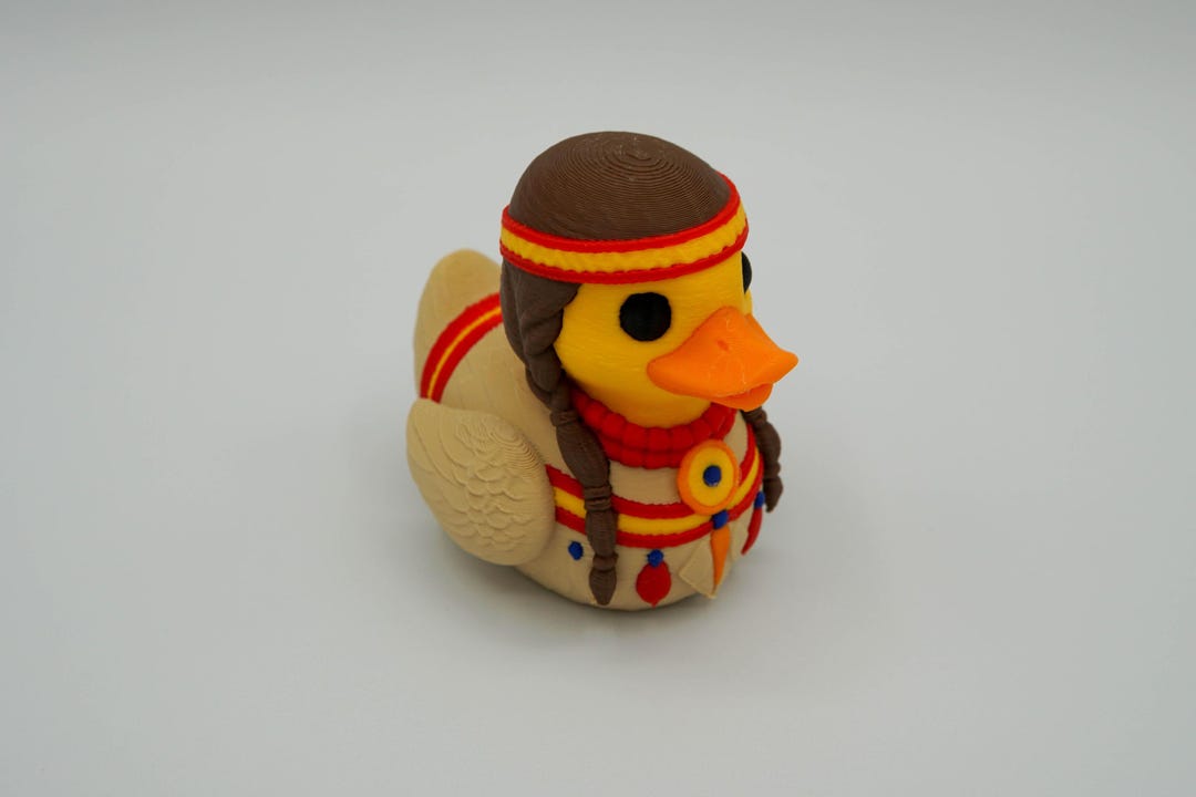 Native American Duck Figurine: 3D Printed Thanksgiving Collectible ...