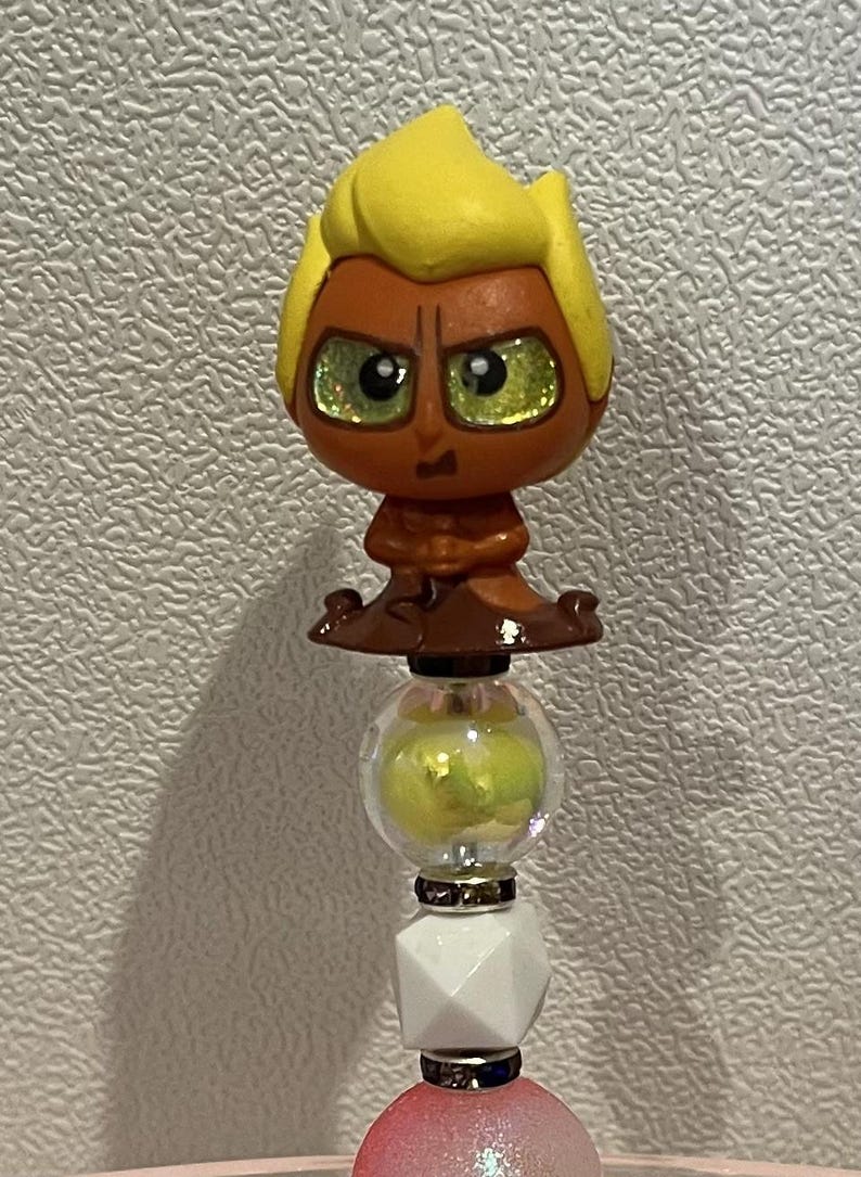 Hercules Inspired Beaded Ballpoint Pen, With Disney Doorable - Etsy ...