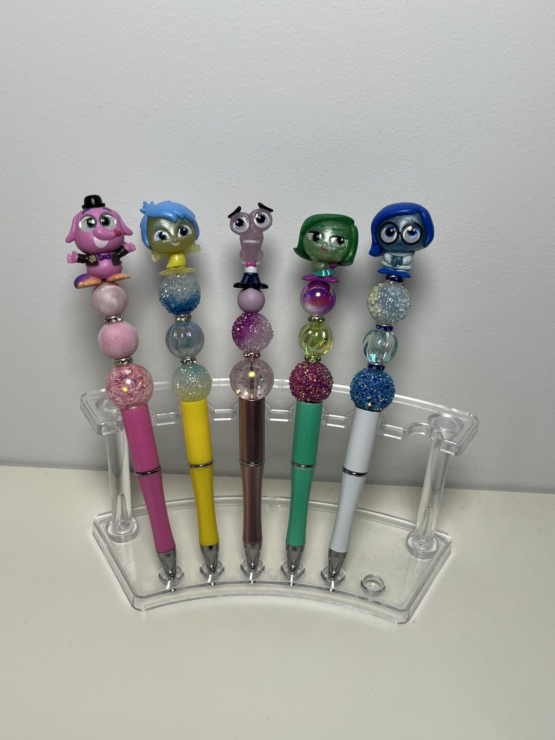 Inside Out Inspired Beaded Ballpoint Pen, With Disney Doorable - Etsy ...