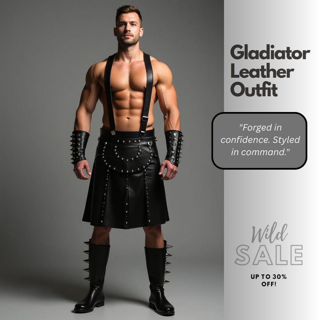 Custom-made Gladiator Kilt for Men - Embrace Your Battle-ready Style - Etsy