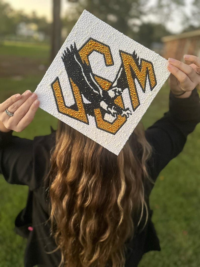 Rhinestone Graduation Cap - Etsy