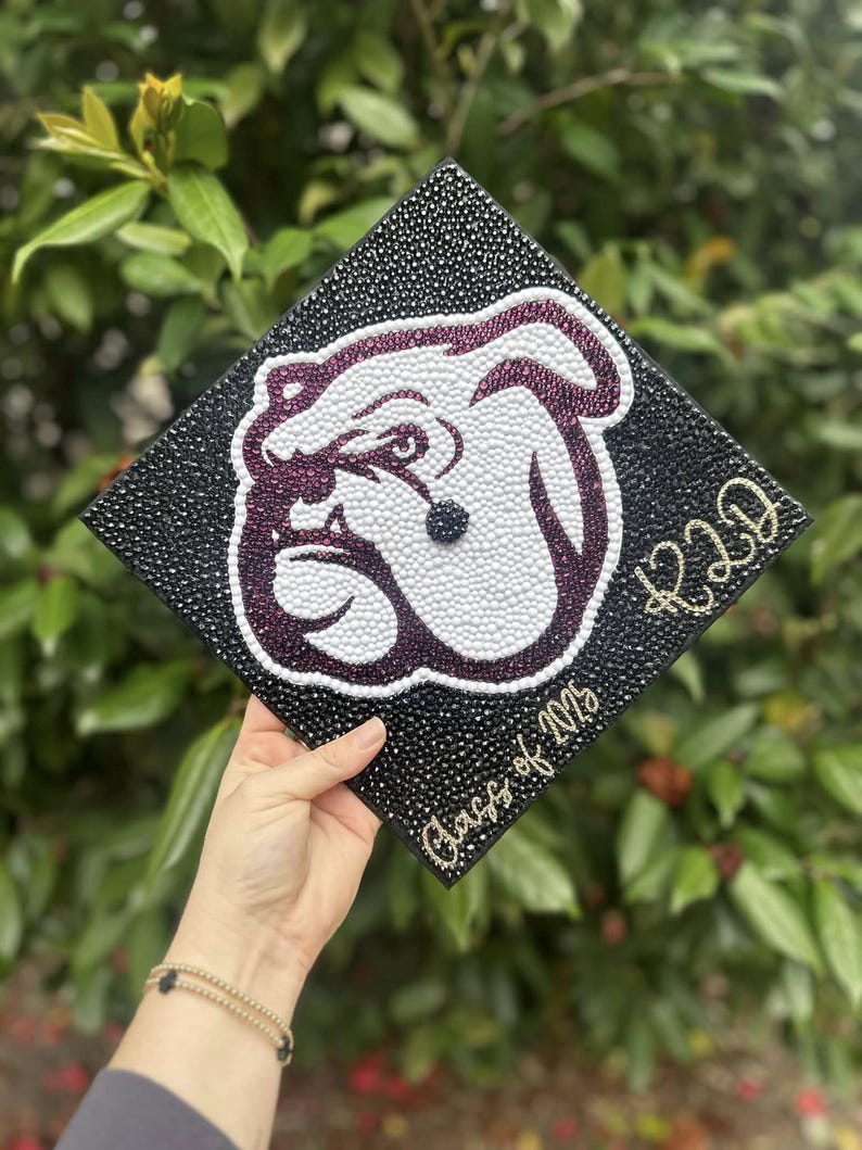Rhinestone Graduation Cap - Etsy