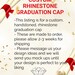 Rhinestone Graduation Cap - Etsy