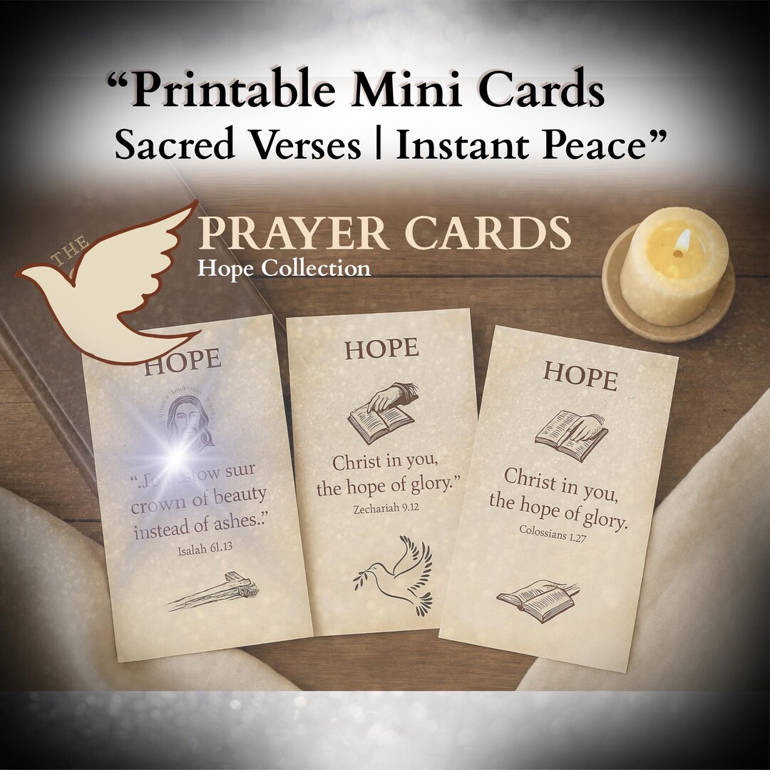 Prayer Board Bible Verse Cards Bible Prayer Card Mini Set | Printable ...