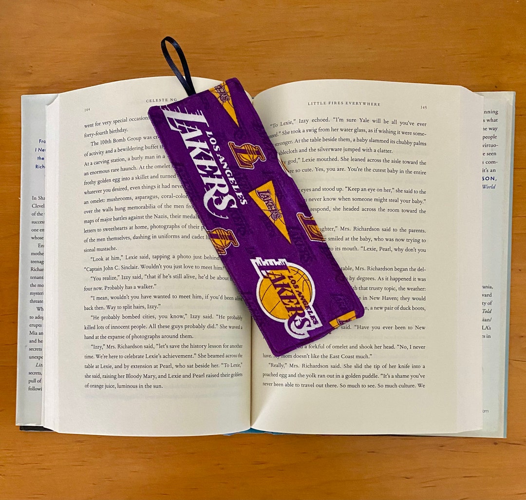 Lakers Bookmark Inspired/basketball Sport Fan/journal Notebook Saver ...
