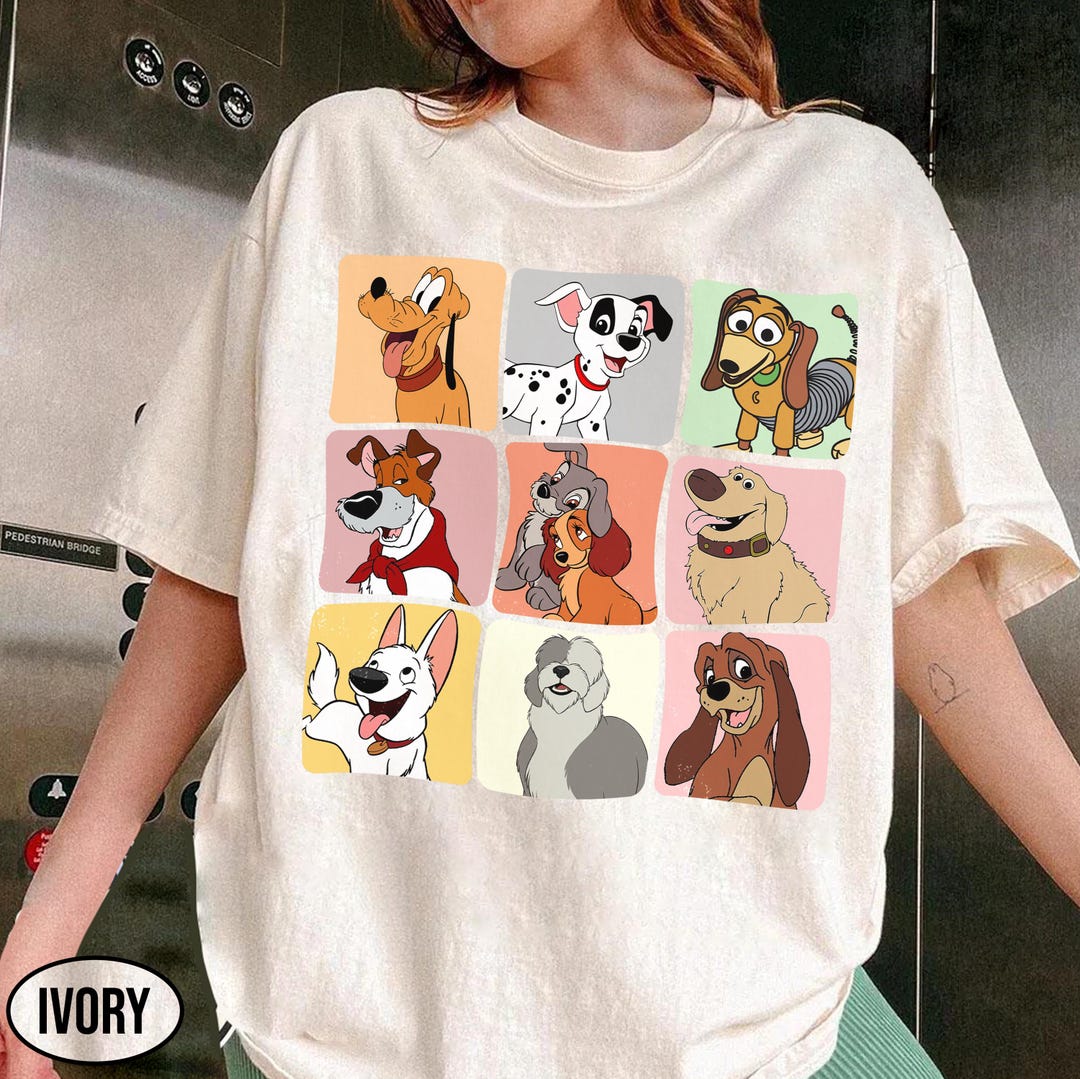 Cute Disney Dogs Shirt, Disney Lover Sweatshirt, Disneyland Shirt ...