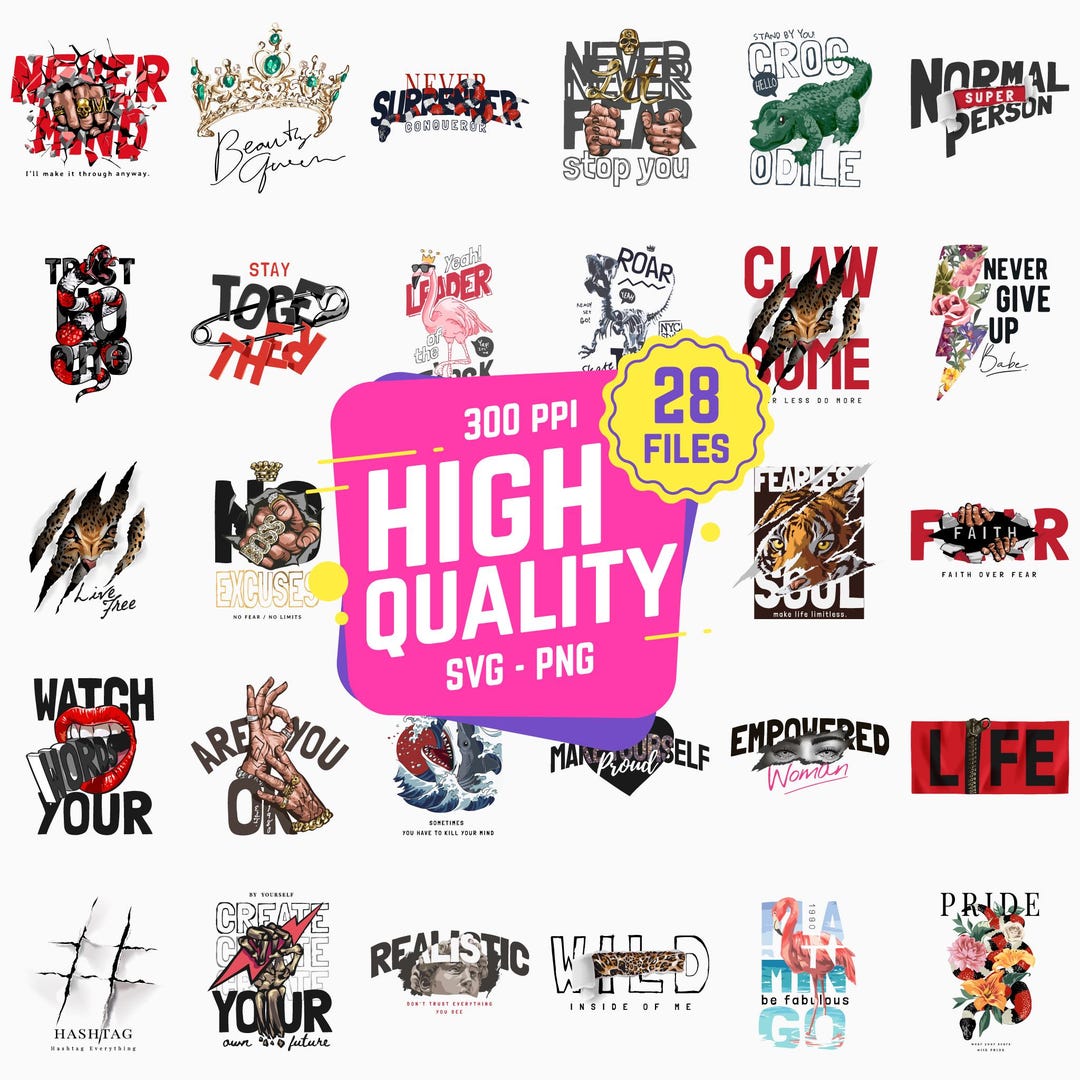 Nevermind Streetwear Urban SVG T-shirt Digital Design Bundle, Retro ...