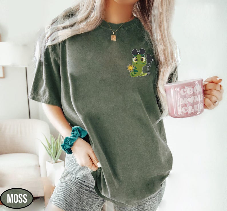Cute Disney Pascal Shirt, Princess Rapunzel Fan Shirt, Disney Tangled ...