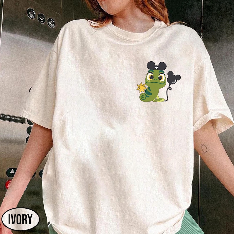 Cute Disney Pascal Shirt, Princess Rapunzel Fan Shirt, Disney Tangled ...