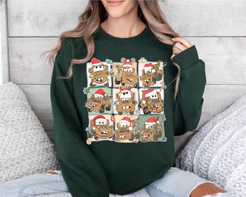 Disney Tow Mater Cars Christmas Shirt, Pixar Christmas Shirt, Tow Mater ...