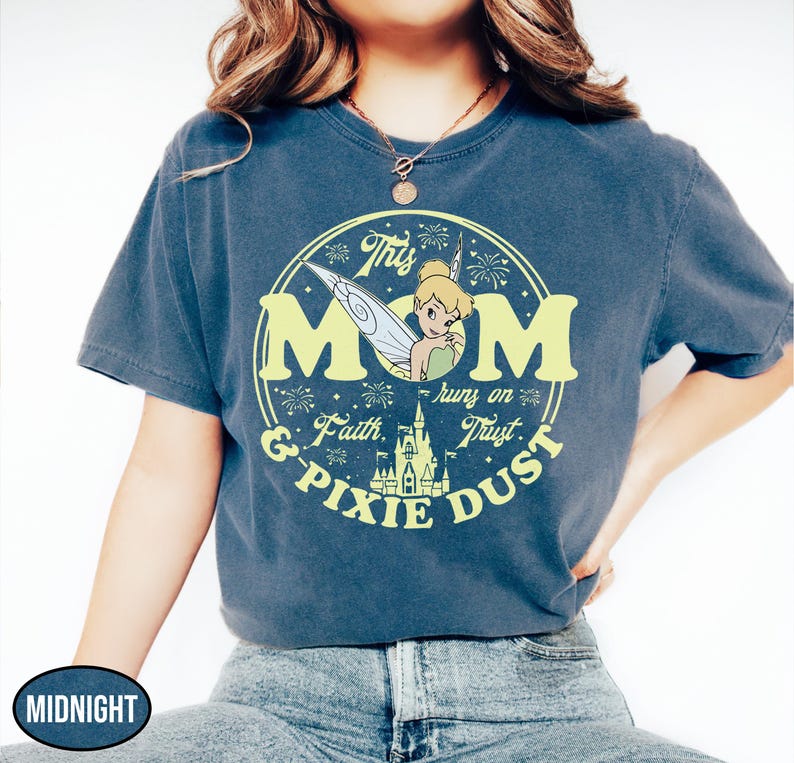 Tinkerbell Mom Shirt: Faith Trust Pixie Dust - Disneyland Gift - Etsy UK