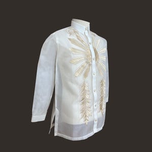 Embroidered Jusi Barong Tagalog - Etsy