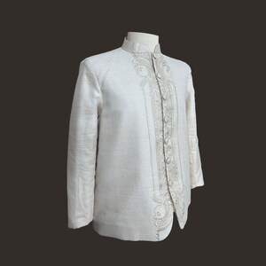 Calado Embroidered Barong Tagalog Coat: Piña Cocoon Fabric - Etsy