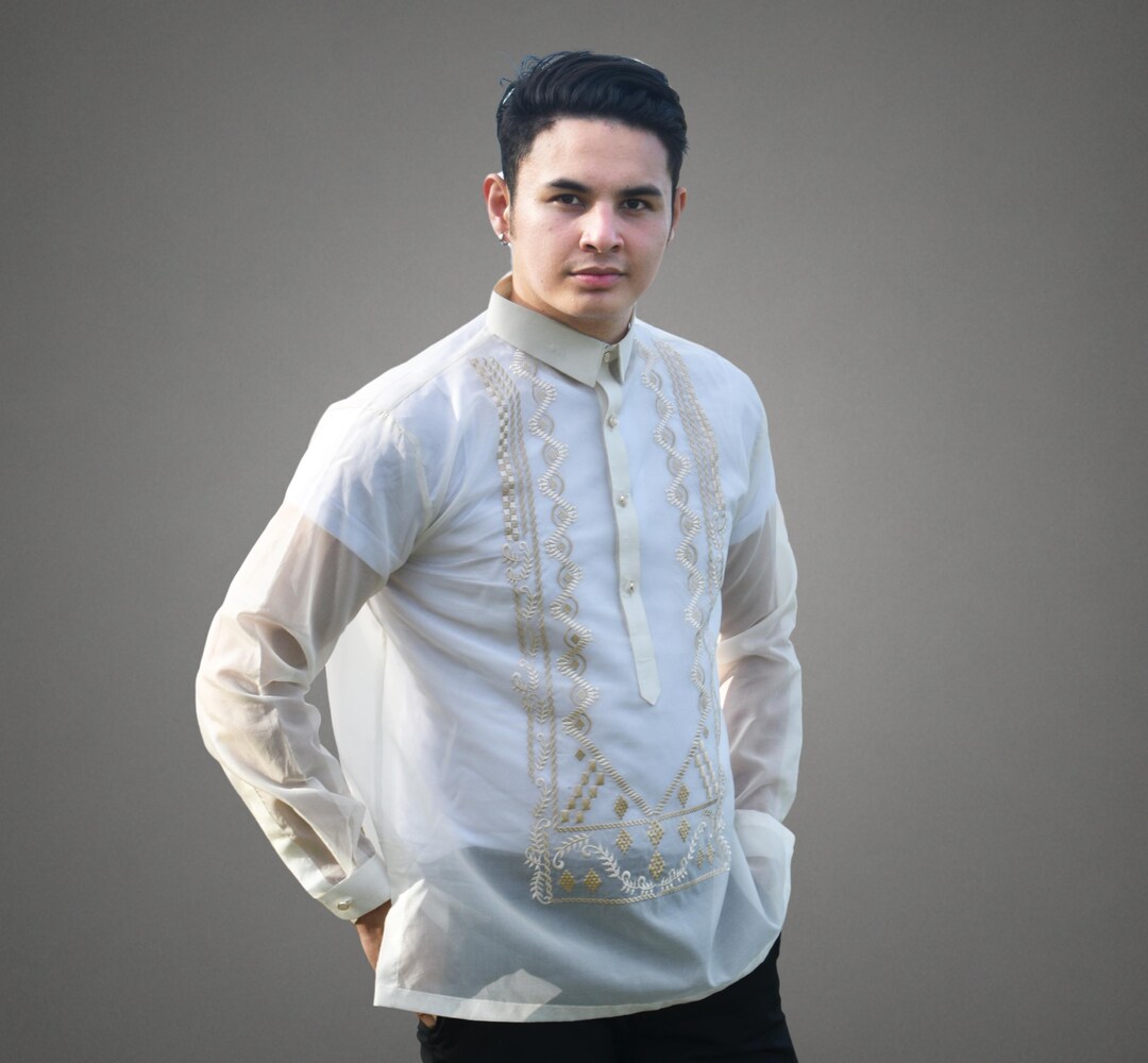 Hermanio Barong Tagalog: Piña Jusi - Etsy Australia