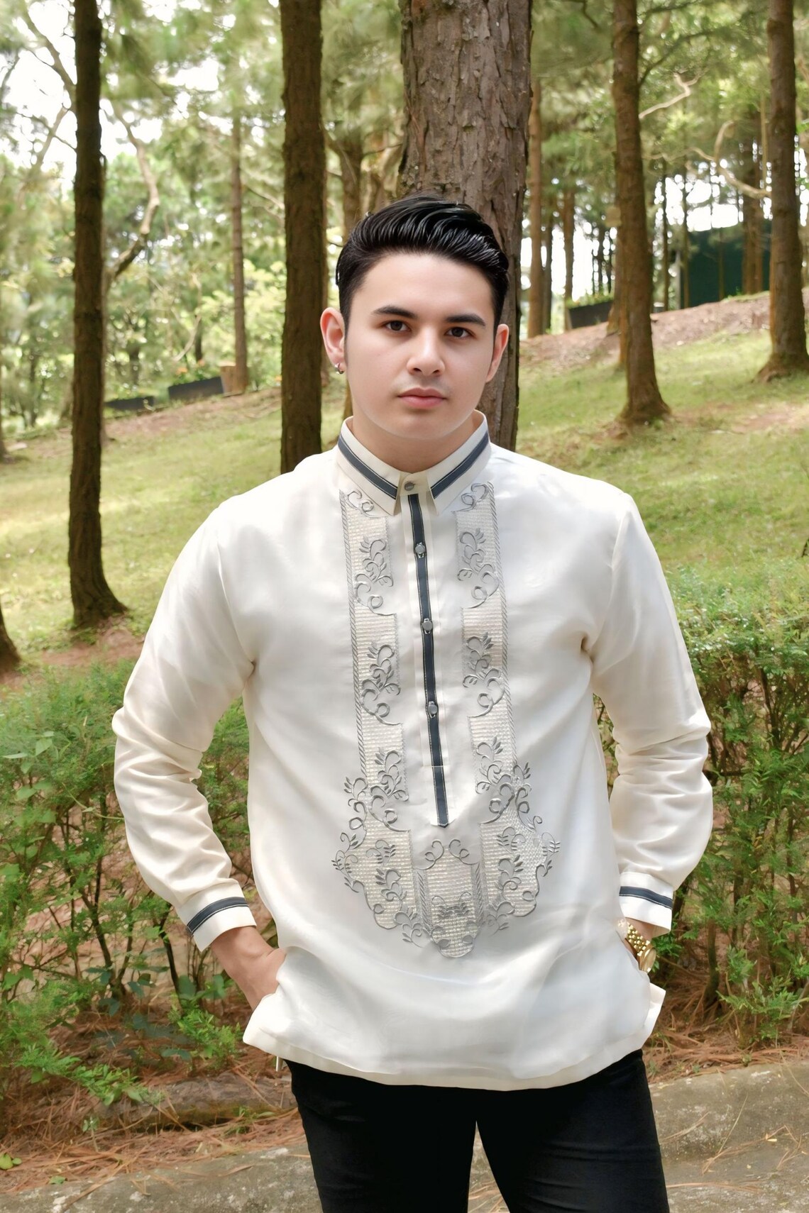 Luis Barong Tagalog: Hand-embroidered Filipino Formal Wear - Etsy
