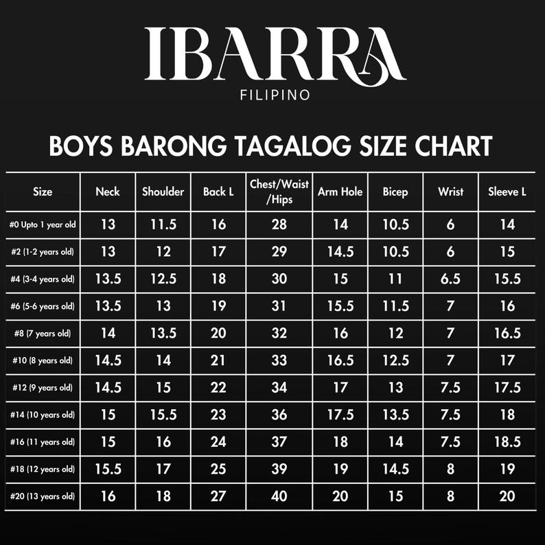 Boys' Organza Barong Tagalog: Filipino Traditional Attire - Etsy