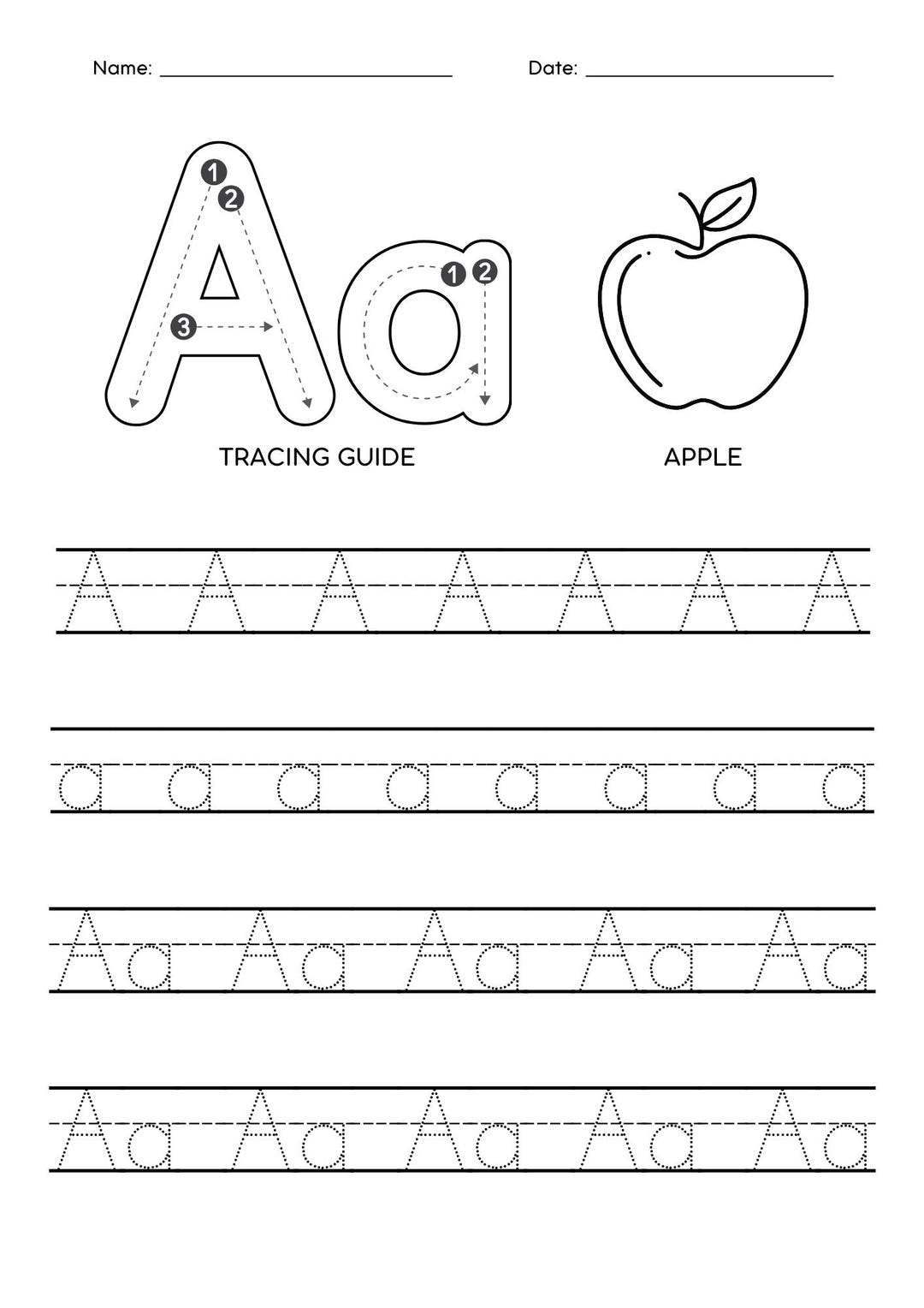 27 Printable Alphabet Tracing Pages: Early Learning Handwriting ...