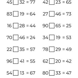 10 Printable Add or Subtract Worksheets – Addition and Subtraction ...