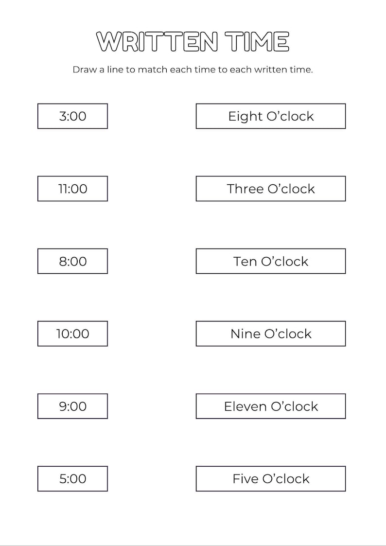 100 Printable Time Telling Worksheets: Analog & Digital Clock Learning ...
