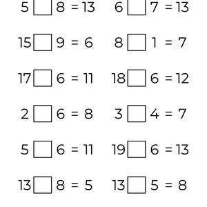 10 Printable Add or Subtract Worksheets – Addition and Subtraction ...
