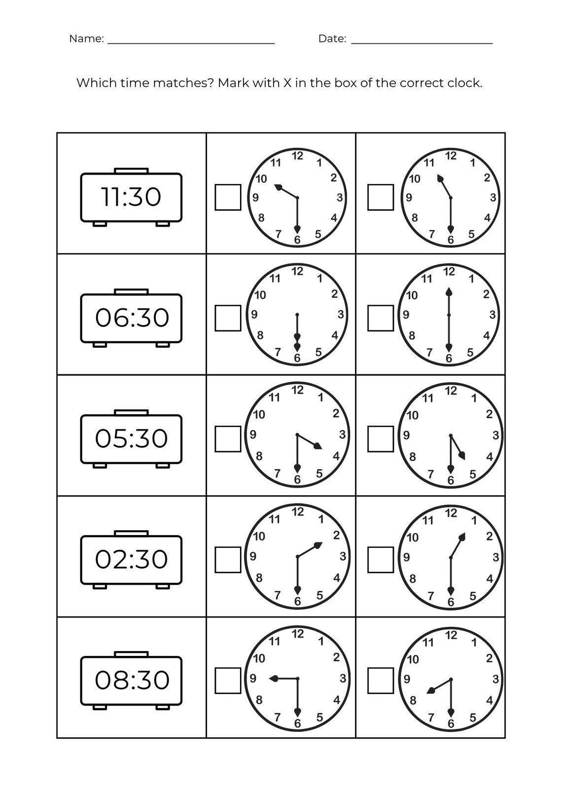15 Printable Digital Clock Worksheets: Learn to Tell Time - Printable ...