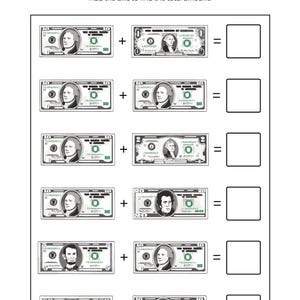 10 Printable Count and Add Money Worksheets Counting Money Addition ...
