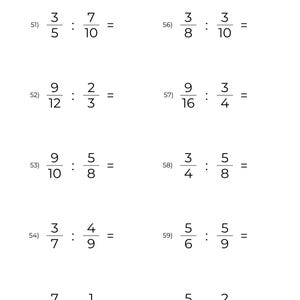 10 Printable Multiplying Fractions and Dividing Fractions Worksheets ...