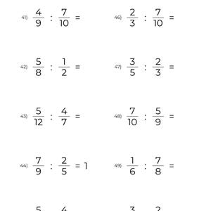 10 Printable Multiplying Fractions and Dividing Fractions Worksheets ...