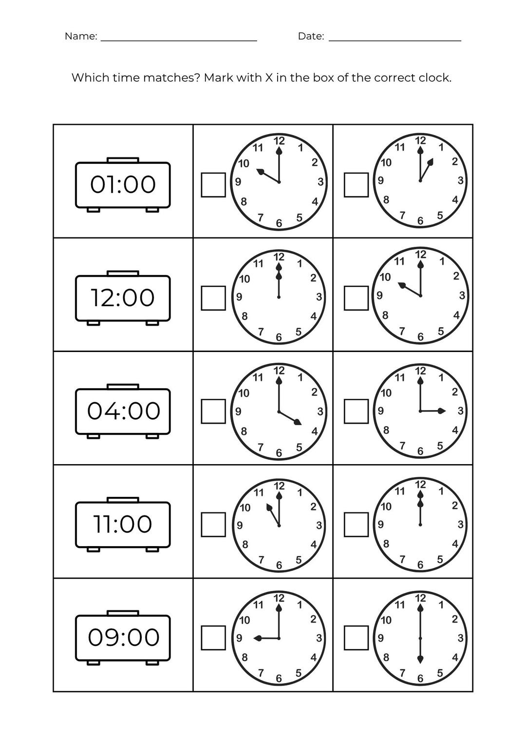 15 Printable Digital Clock Worksheets – Learn Digital Clock Tell the ...