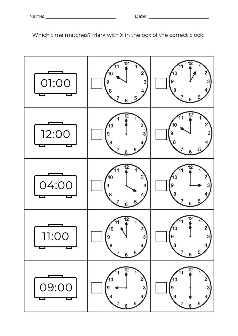 15 Printable Digital Clock Worksheets – Learn Digital Clock Tell the ...