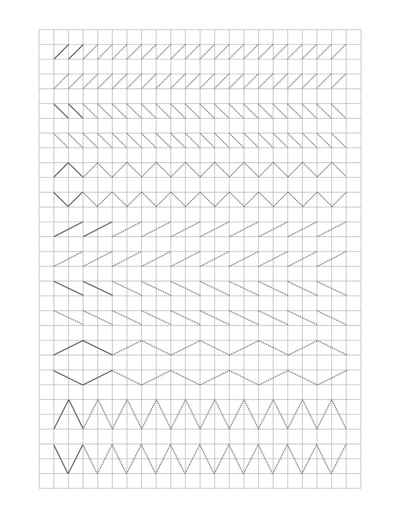10 Printable Line Tracing Worksheets: Preschool Handwriting Practice ...