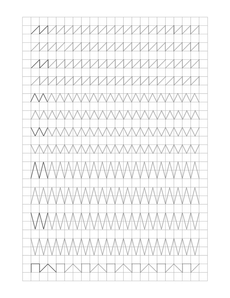 25 Printable Line Tracing Sheets – Tracing Lines Worksheets for ...