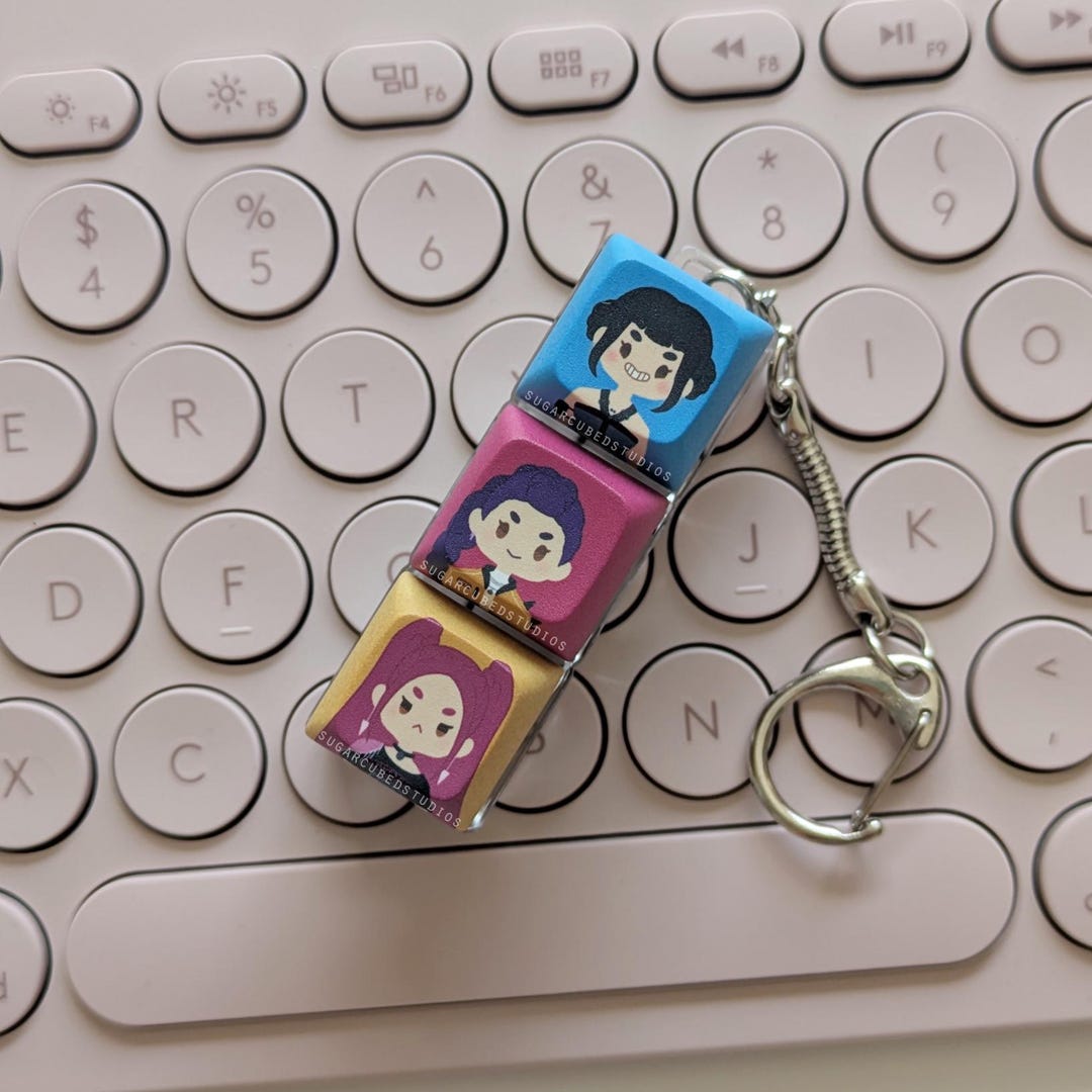 Kpop Idol Huntresses Set of 3 - Fidget Keycap Keychain - Etsy