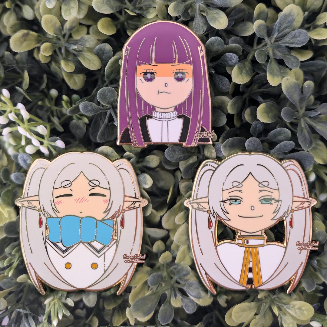 Cute Elf and Disciple - Anime Enamel Pin - Etsy