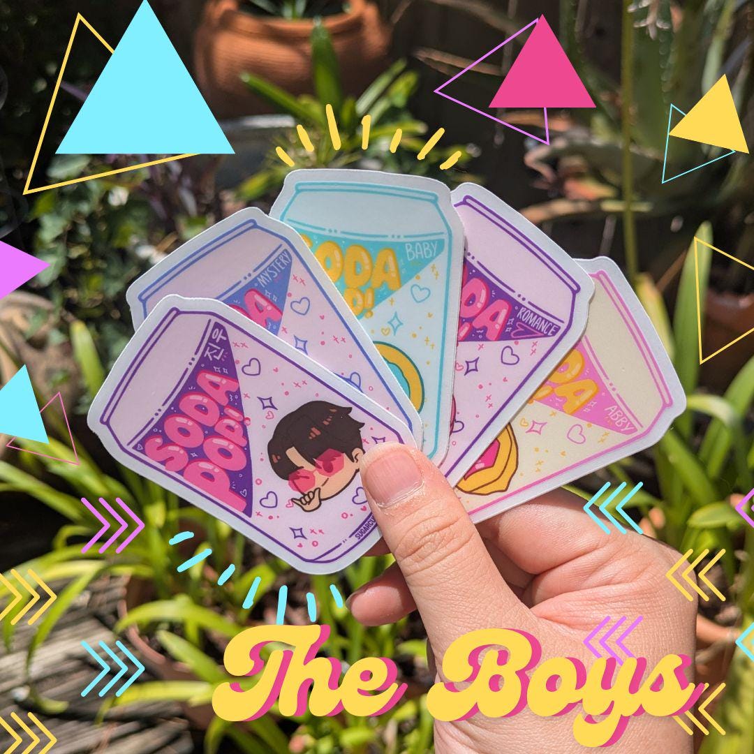 The Soda Pop Boys - Vinyl Sticker - Etsy