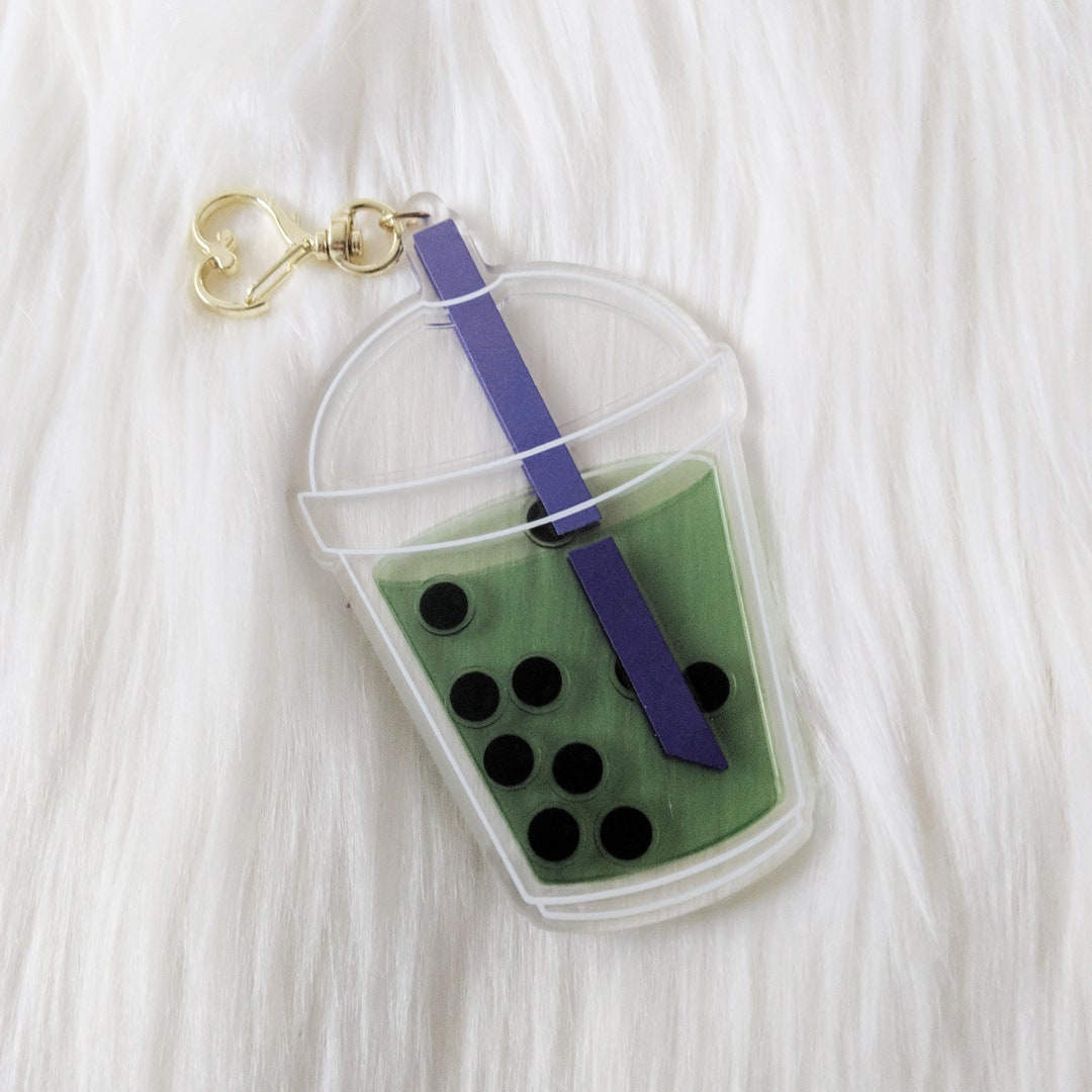 Boba Milk Tea Acrylic Charm - Shaker - the Boba Moves! - Etsy