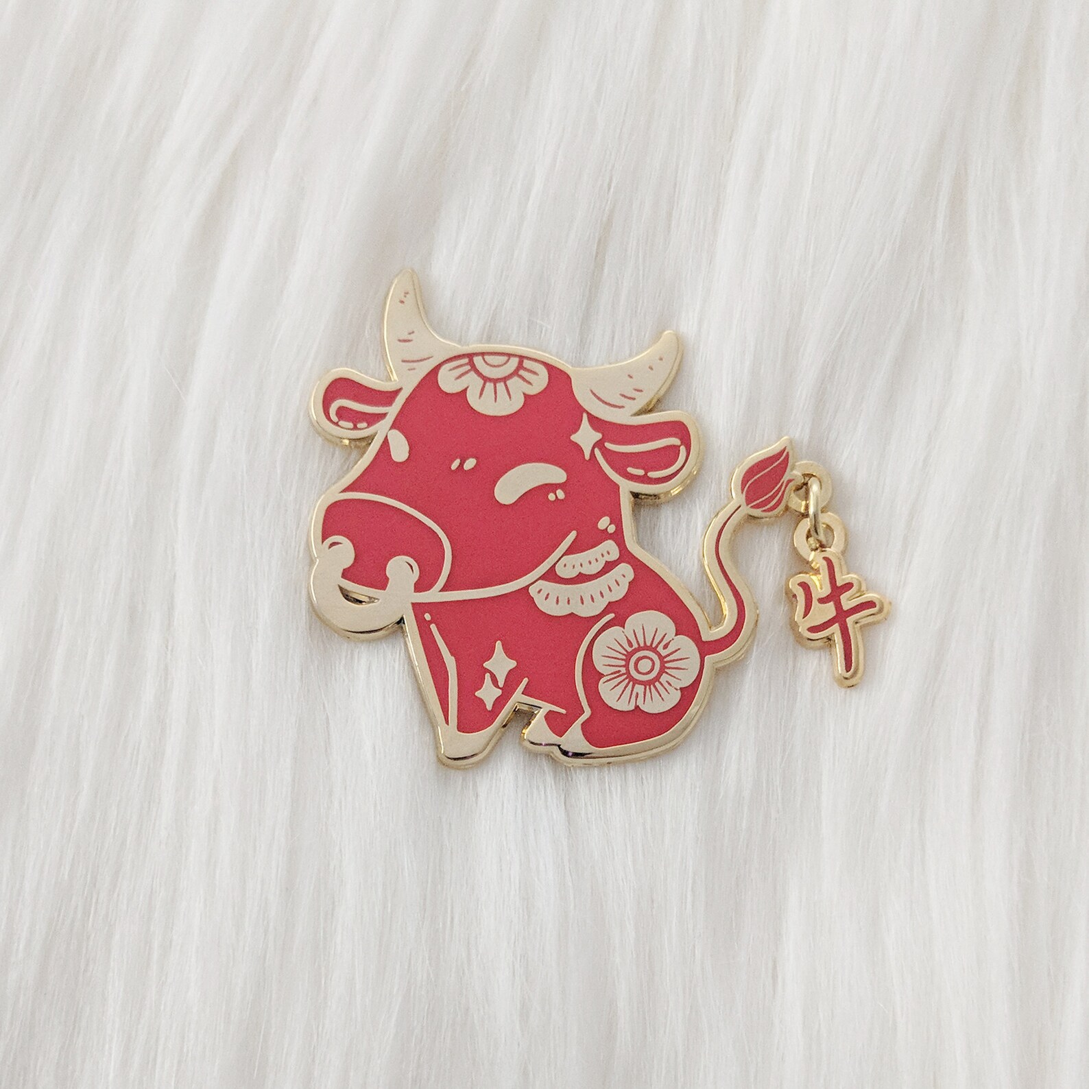 The Ox - Zodiac Enamel Pin Series - Etsy