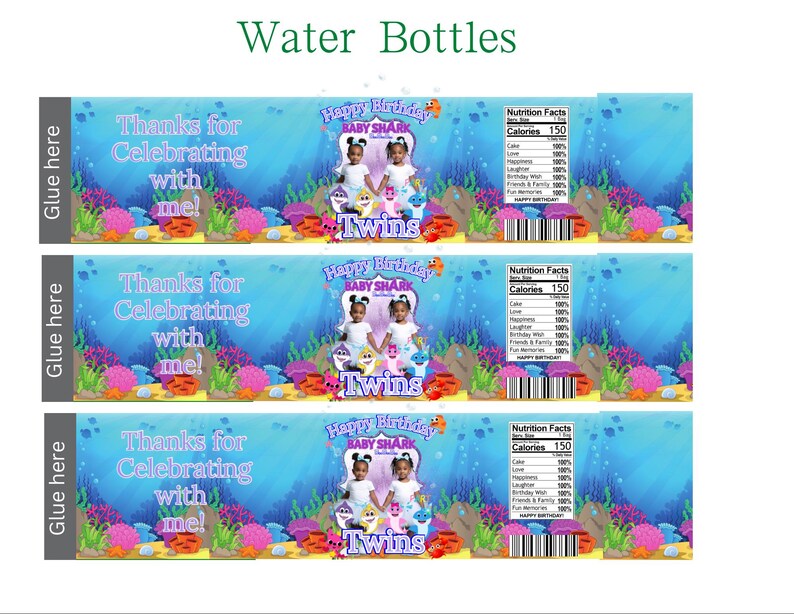 Editable Baby Sharks Digital Template | DIY Baby Shark Treat Bags ...