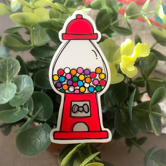 Gumball Machine Sticker | Etsy