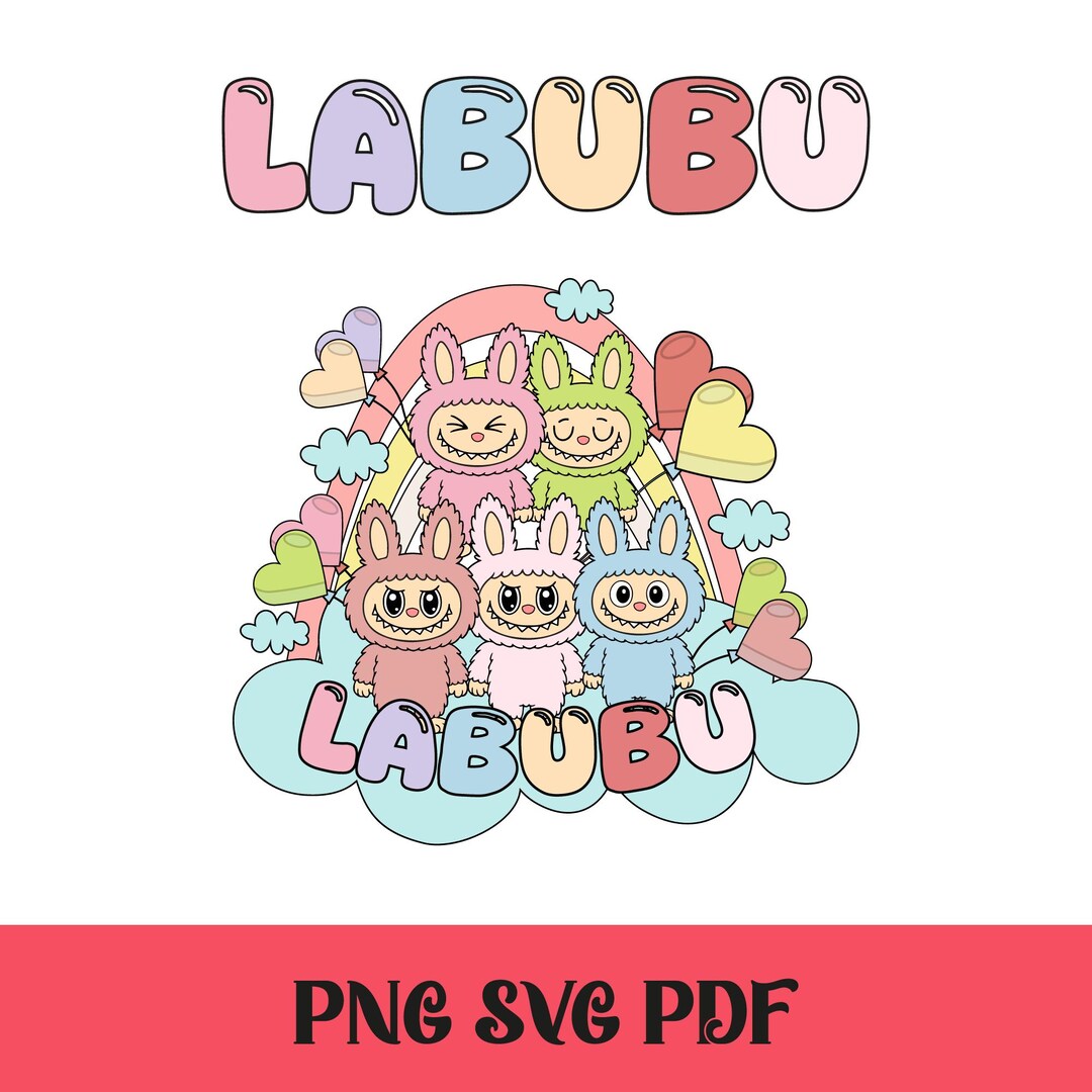 Labubu Clipart SVG PNG PDF - Digital Download - Etsy