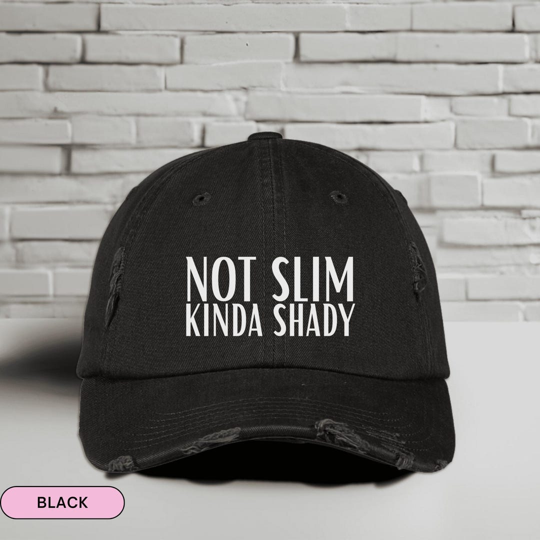 Not Slim Kinda Shady Hat, Trendy Hat, Funny Hat, Gifts for Him, Gifts ...