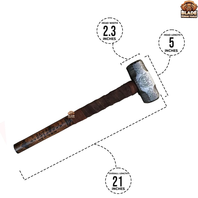 Bear Hammer With Viking Runs Etching/ Engraving - Etsy