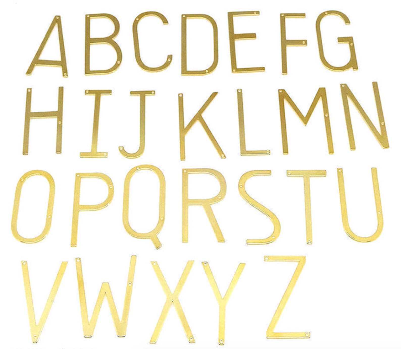 Sideways Large Gold Letter Necklace Big Initial Letter Charm - Etsy