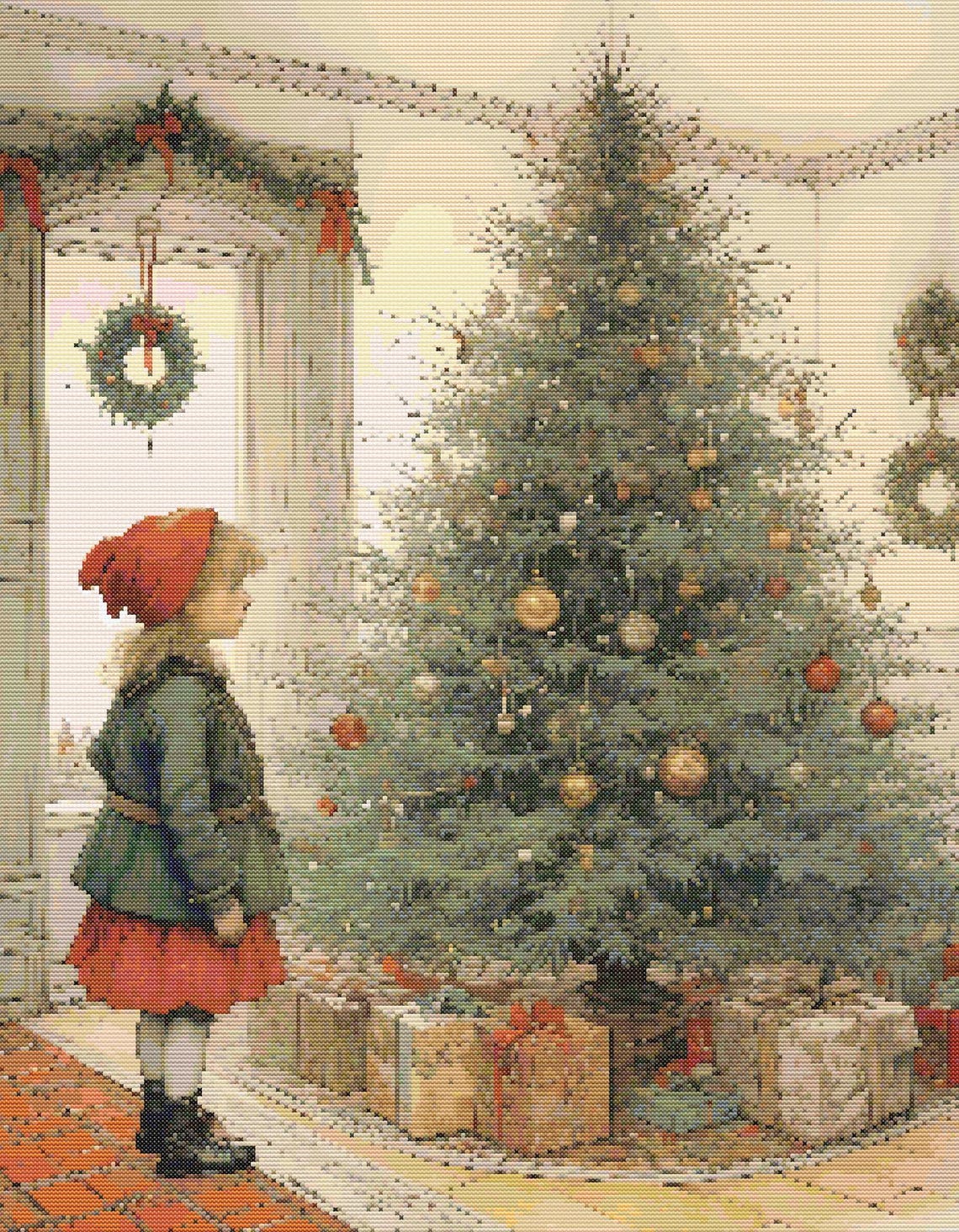 Christmas Tree Cross Stitch Pattern: DMC Colors (PDF Pattern) - Etsy