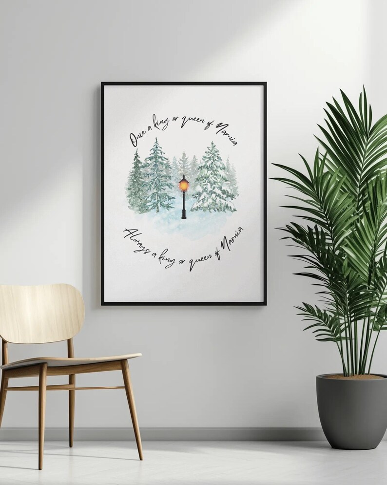 Narnia Winter Forest Print: Book Lover Fantasy Art (digital Download - Etsy