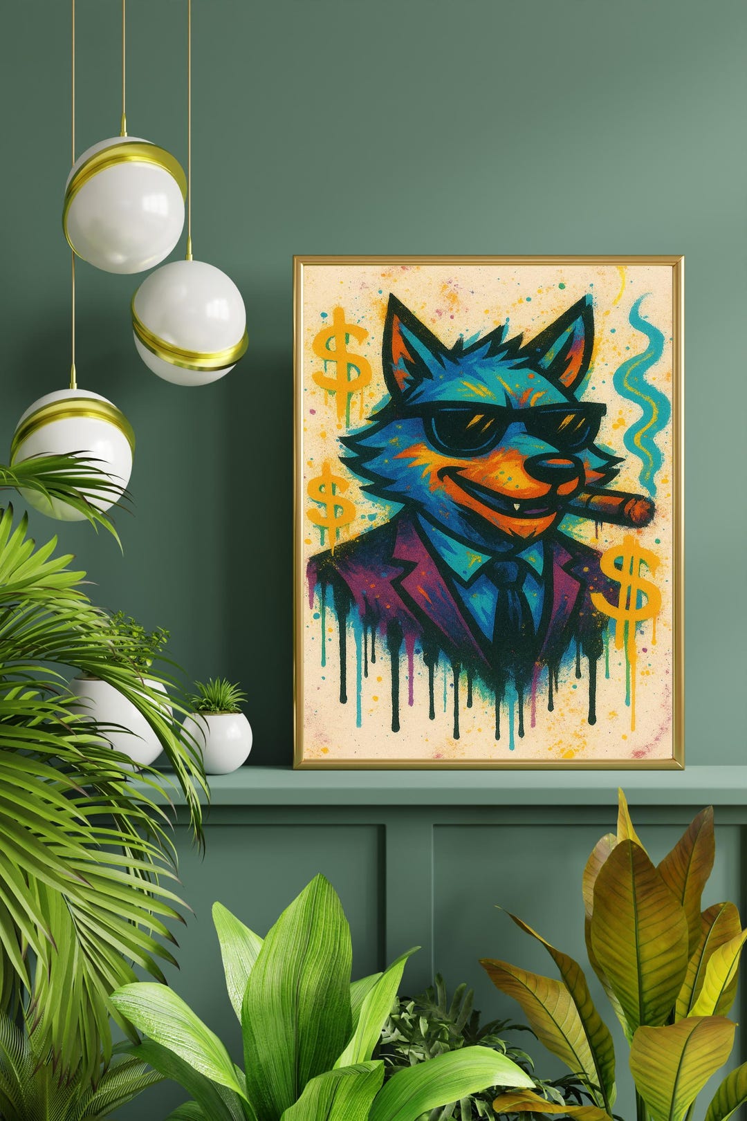 Wolf Mob Boss Graffiti Art Print: Urban Street Style (digital Download ...