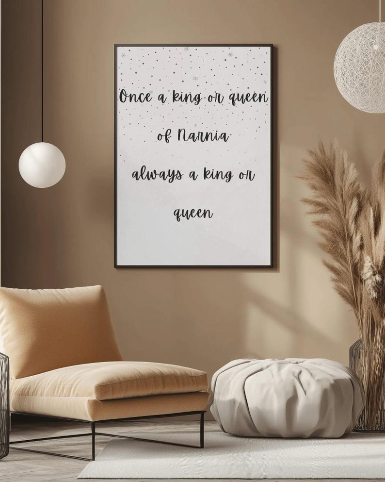 Chronicles of Narnia Printable Wall Art | Narnia Quote - Etsy