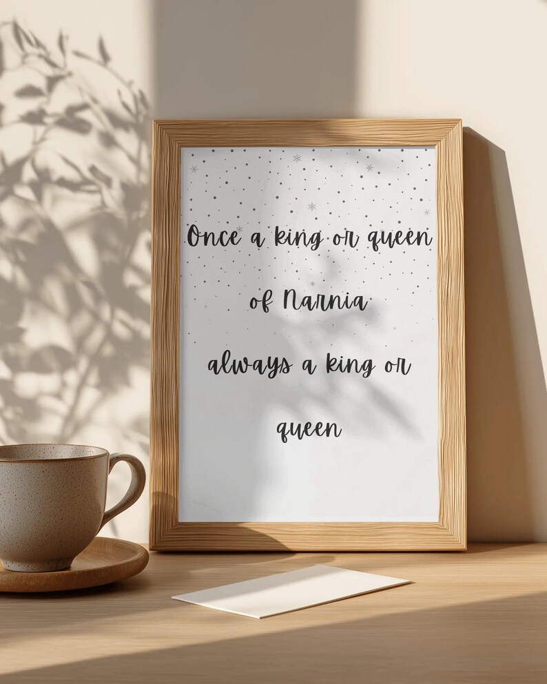 Chronicles of Narnia Printable Wall Art | Narnia Quote - Etsy