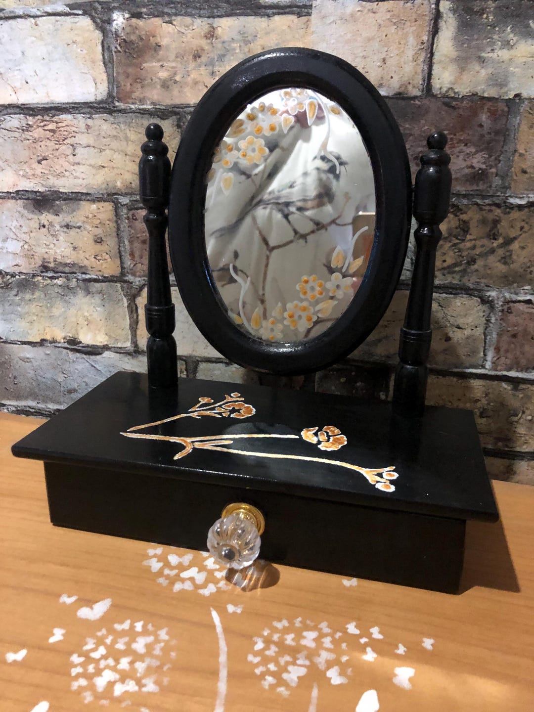 Tabletop Cheval Glass, Jewelry Box, Mirrored Cabinet, Unique Object - Etsy